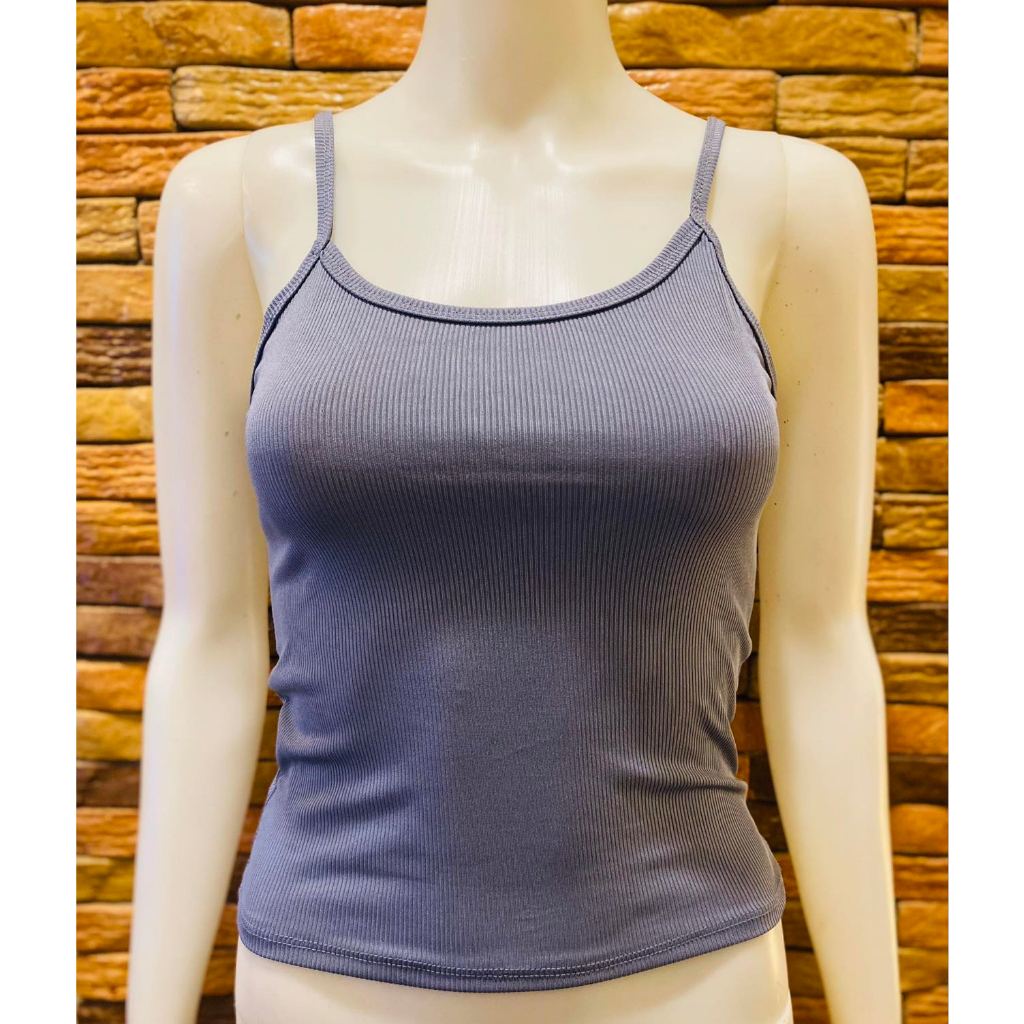 Sanah.H Fahion Spaghetti Strap Sleeveless Cami Sando Top with ETIKETA ...