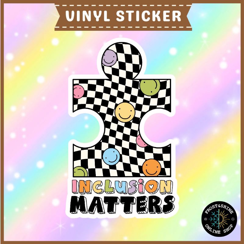 Inclusion Matters | Mental Health Laminated Vinyl Diecut Stickers ...