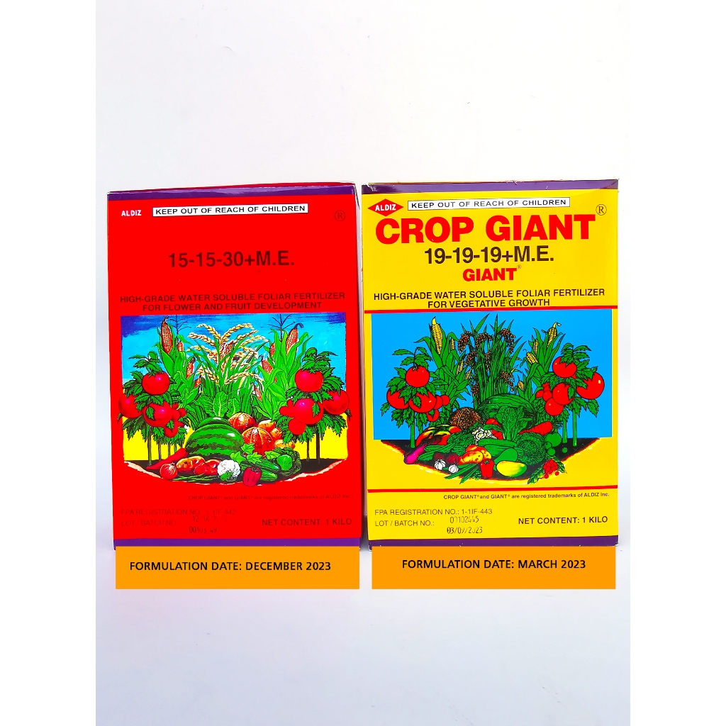 Crop Giant 15-15-30 | 19-19-19 Foliar Fertilizer 1Kg | Shopee Philippines