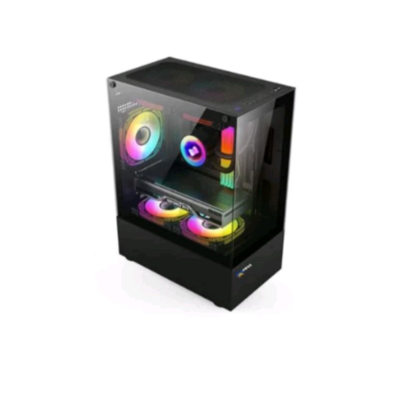 Mma SR-89 Tempered Glass Pc Gaming Case Black | Shopee Philippines