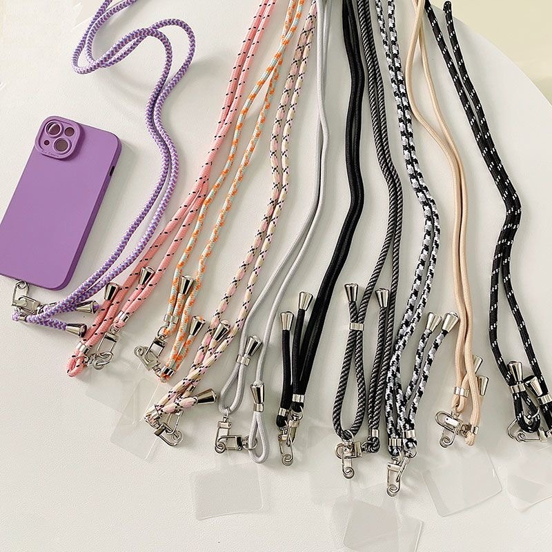 Double Button mobile phone adjustable crossbody rope phone rope ID ...