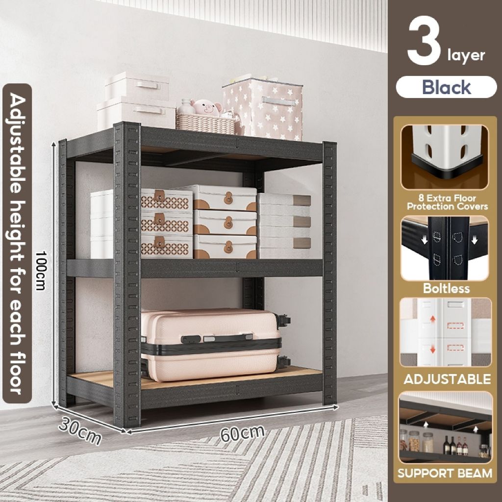 Boltless Steel rack Adjustable Height 6 Layer waterproof stante ...