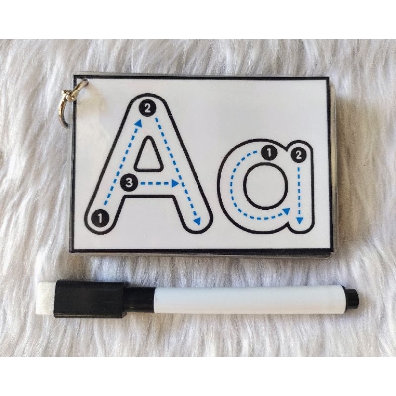 Alphabet & Numbers Tracing laminated Flashcards(NEW) | Shopee Philippines