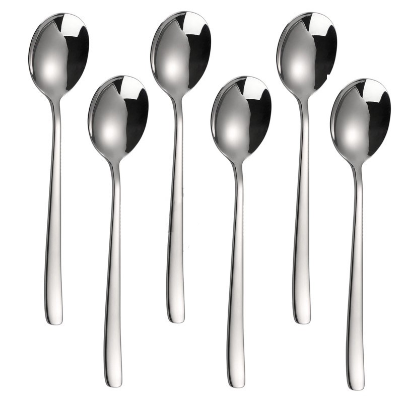 ROWE 6pcs Spoon and Fork Set Gold Stainless Steel Dinnerware Korean ...