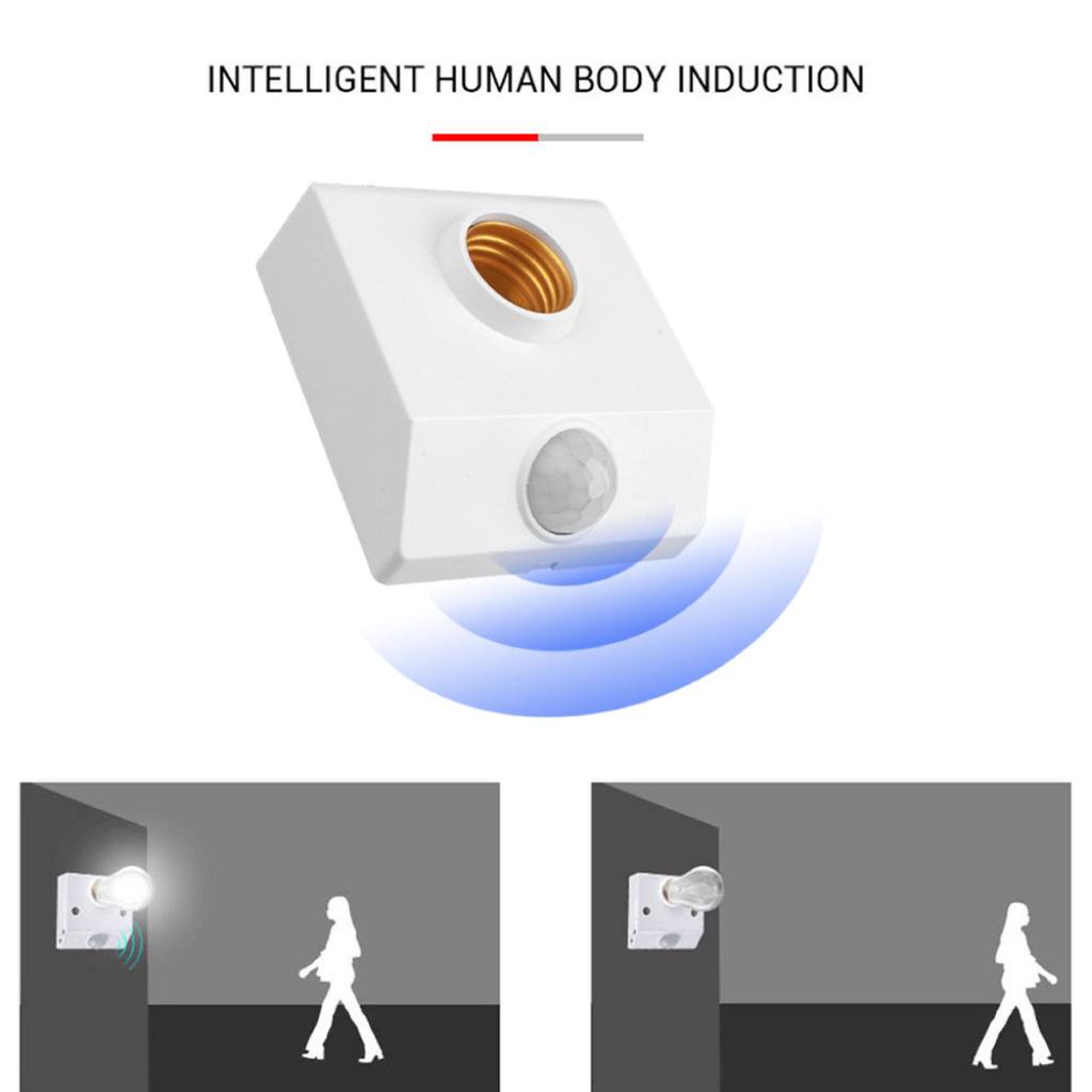 Automatic Human Body Infrared IR Sensor LED Bulb Light E27 Base PIR Motion Detector Wall Lamp ...