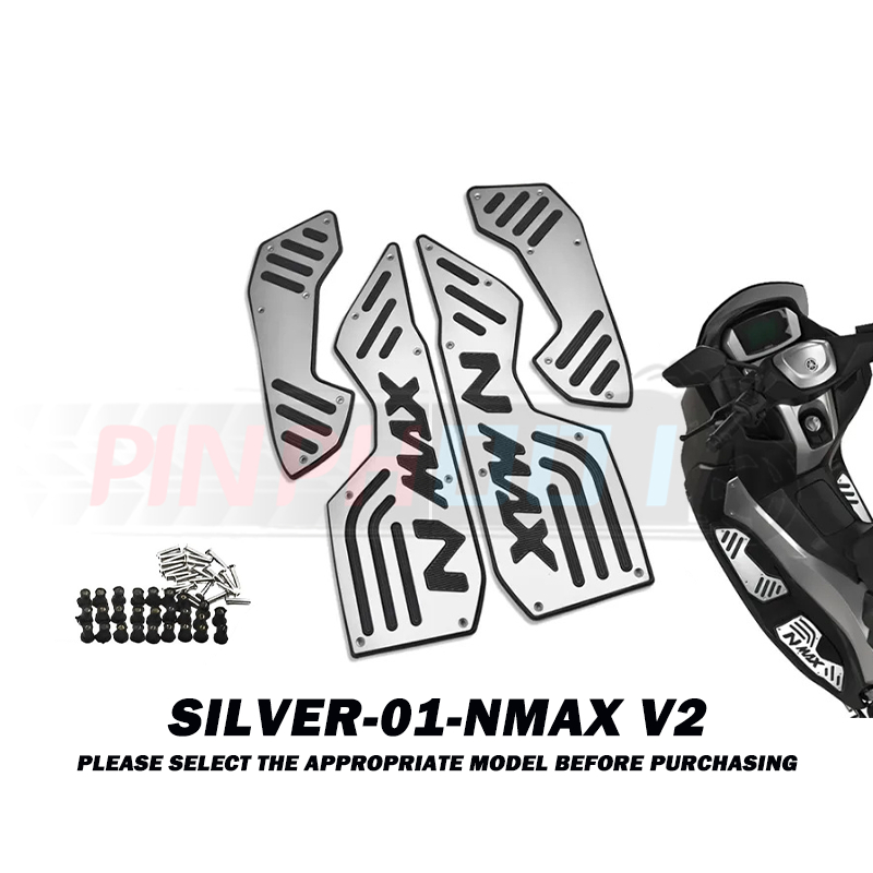 Nmax V2 Footboard Matting Pedals Foot Pedal With Complete Bolts And ...