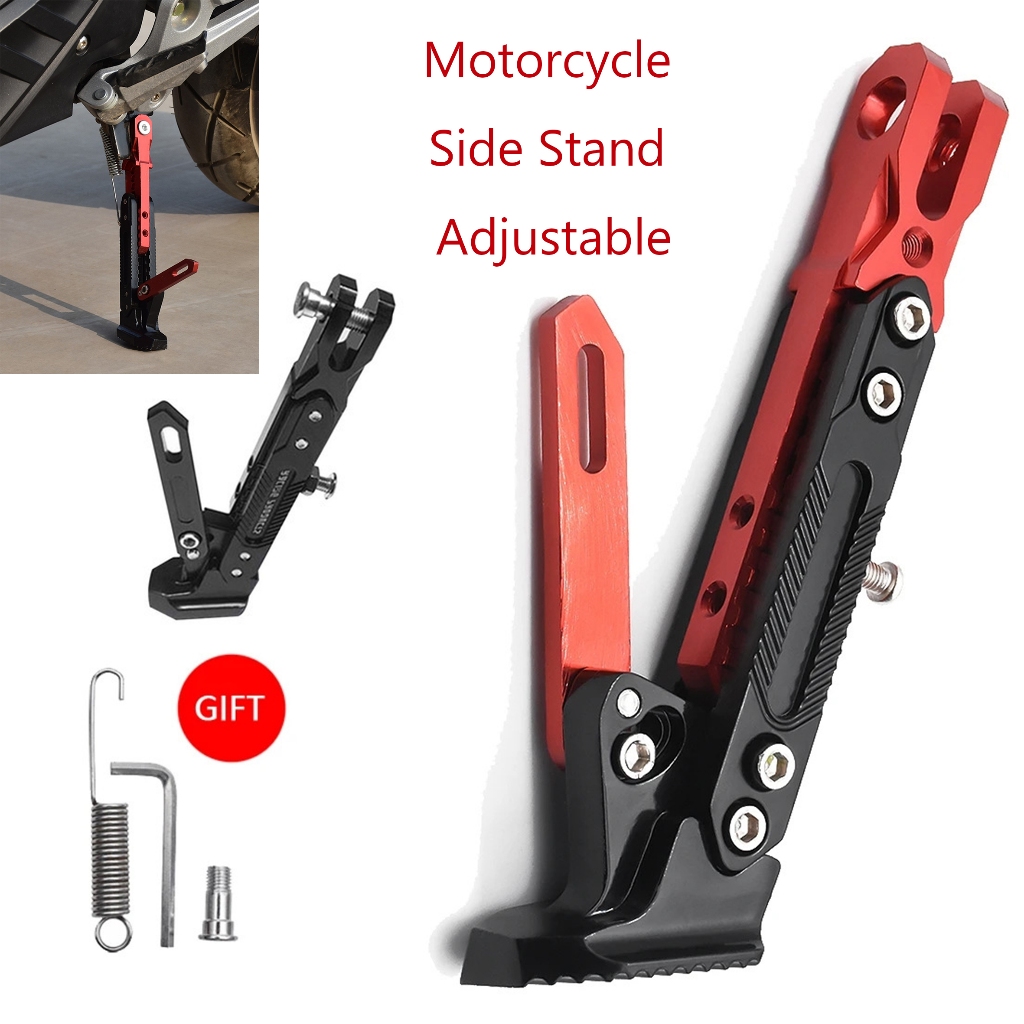 Universal Motorcycle Side Stand Adjustable Foot Side Support Stand CNC ...