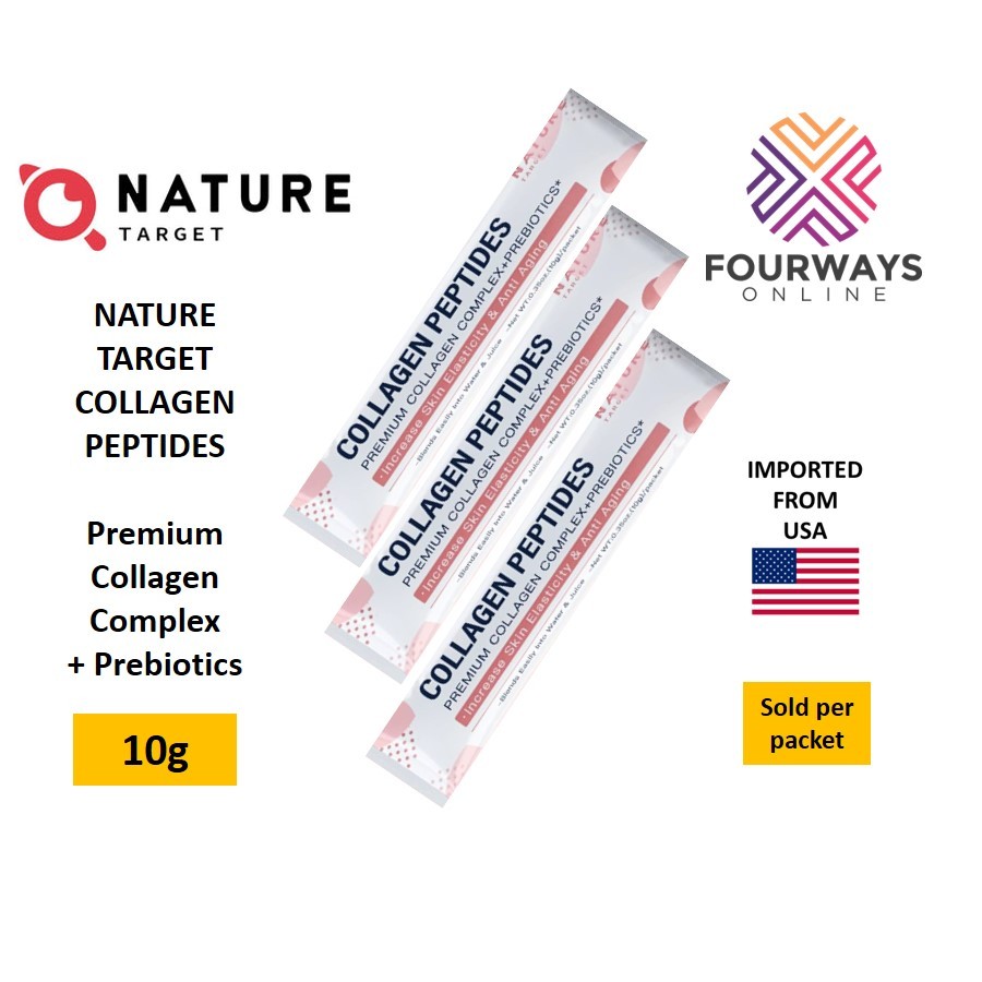Nature Target Collagen Peptides 10g (Sold in 10g Packs) | Shopee ...