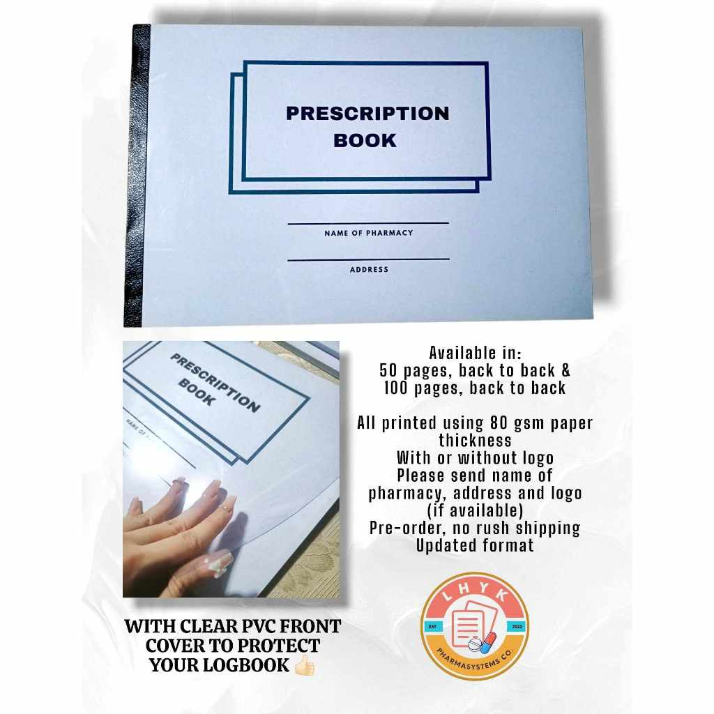 UPDATED Prescription Book for Pharmacies | Shopee Philippines