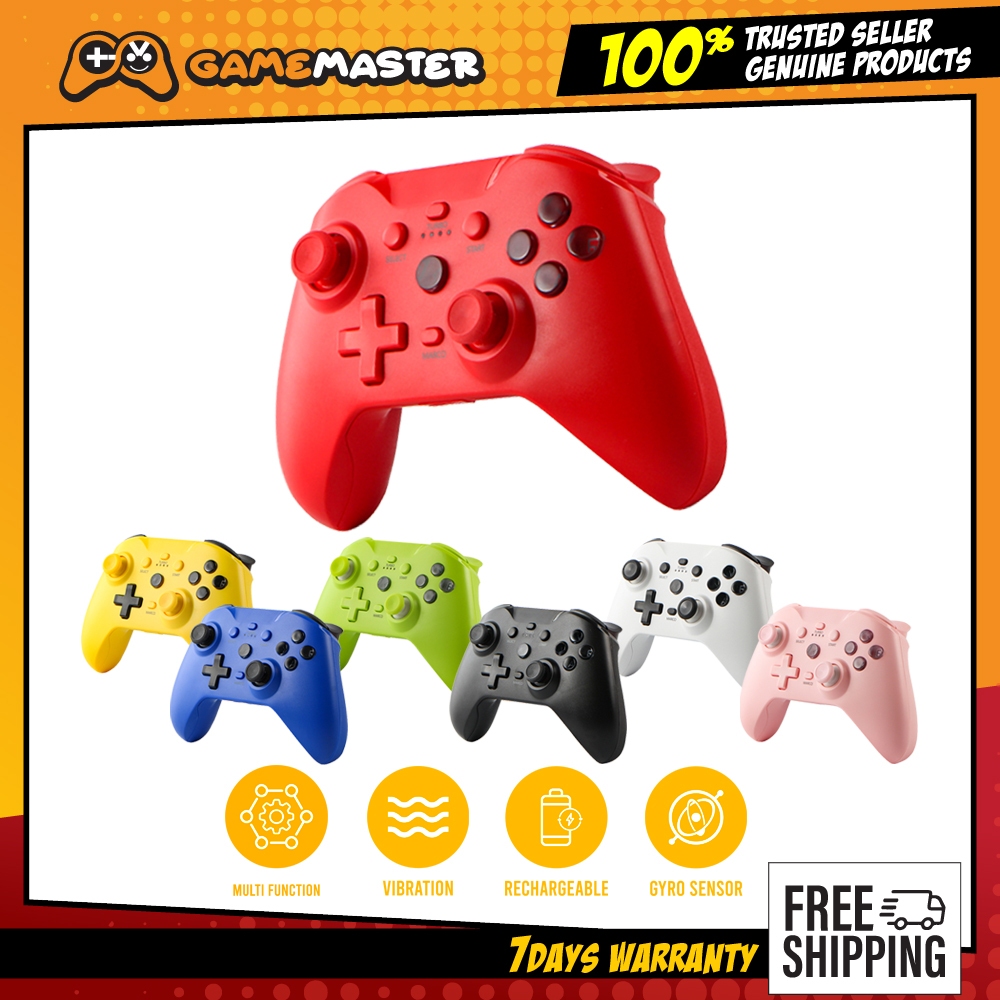 Wireless Bluetooth Gamepad with 6-axis Gyro for Switch S-team Deck ...