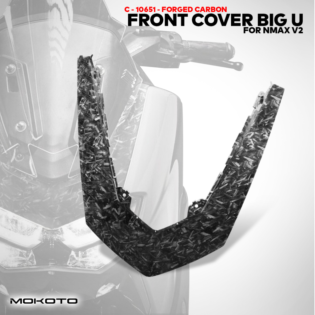 MOKOTO YAMAHA NMAX V2 FRONT COVER BIG U CARBON MKT-10650 / FORGED MKT ...