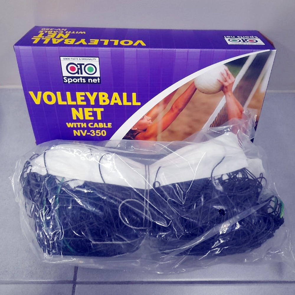 GTO | Volleyball Net Heavy-Duty Nylon with Cable (NV-350) | Shopee ...