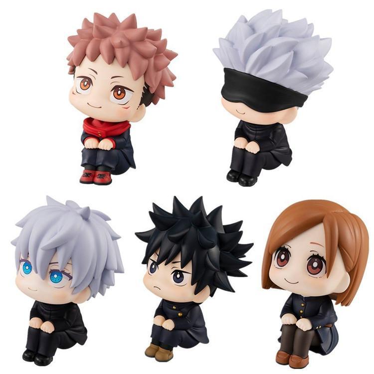 Hey Anime-Jujutsu Kaisen Figurine Cute Gojo Satoru Itadori Yuji Look Up ...