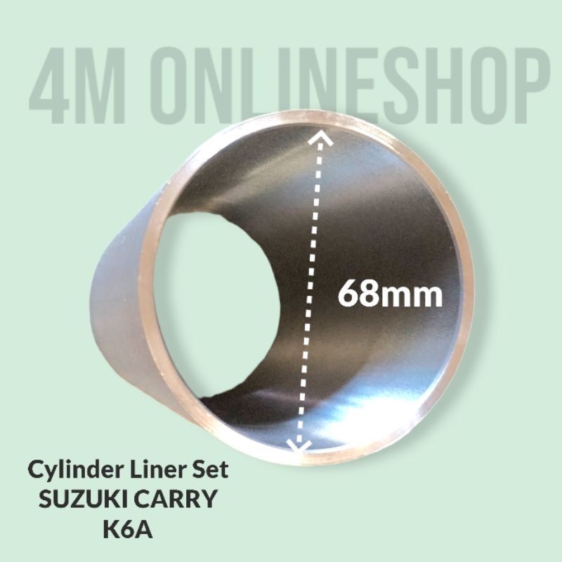 4M LINER K6A CYLINDER LINER SET SUZUKI K6A ENGINE 12 VALVE SUZUKI ...