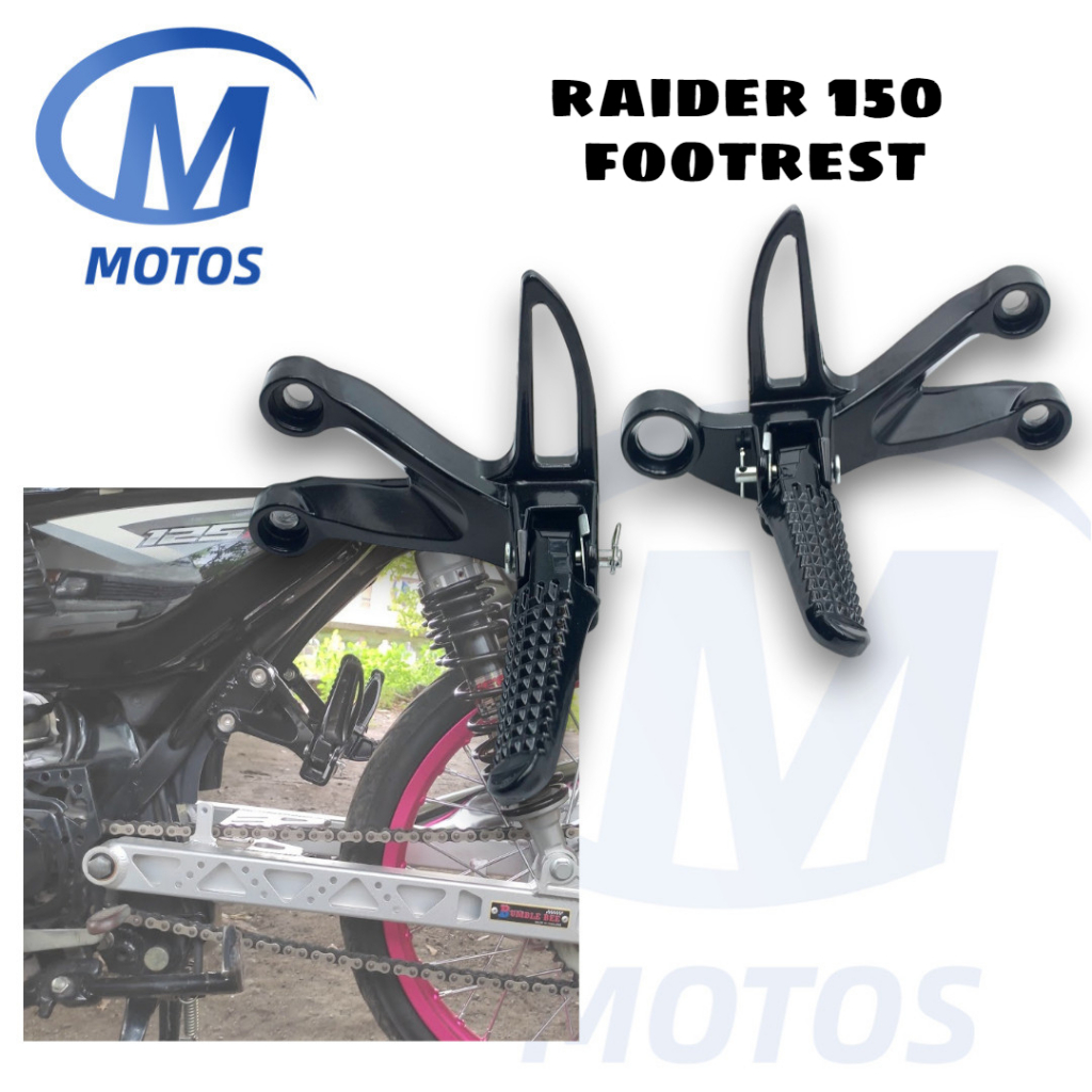 MOTOSPH MOTORCYCLE 1PAIR REAR FOOTREST FOR RAIDER 150 ALUMINUM ALLOY ...