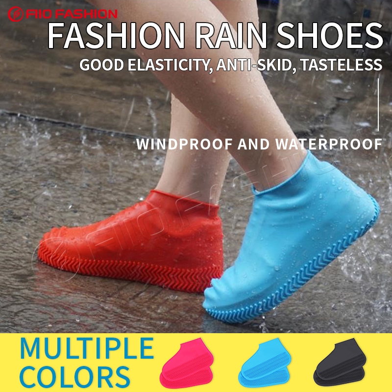 Silicone waterproof shoe covers rain boots Shoes Cover Thick Non-slip ...