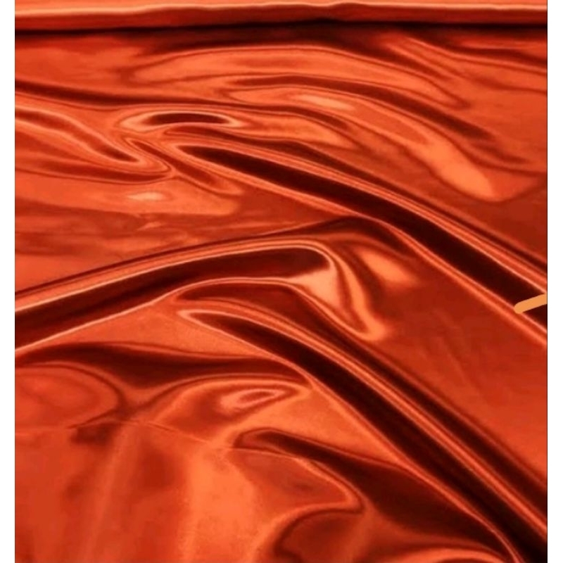 Rust color light satin Fabric(Per Yard) | Shopee Philippines