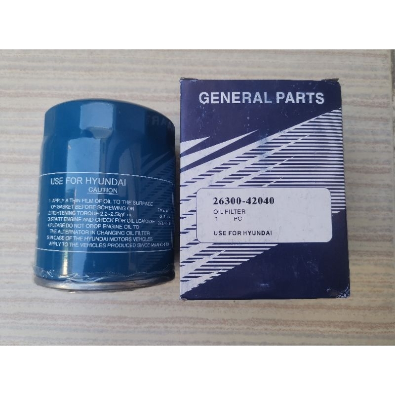 Oil Filter Hyundai Starex/H100/Bongo 26300-42040 or C034 | Shopee ...
