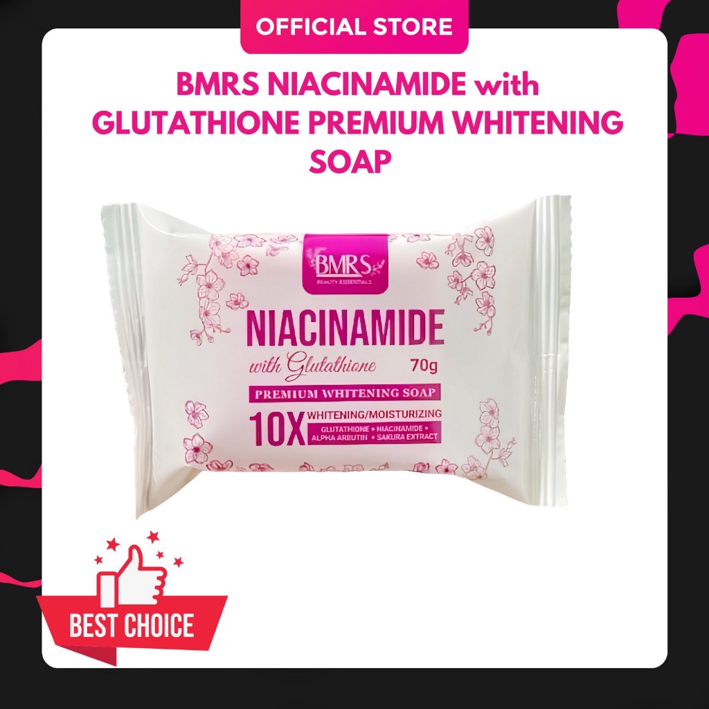 Bmrs Niacinamide With Glutathione Premium Whitening Soap Anti Aging