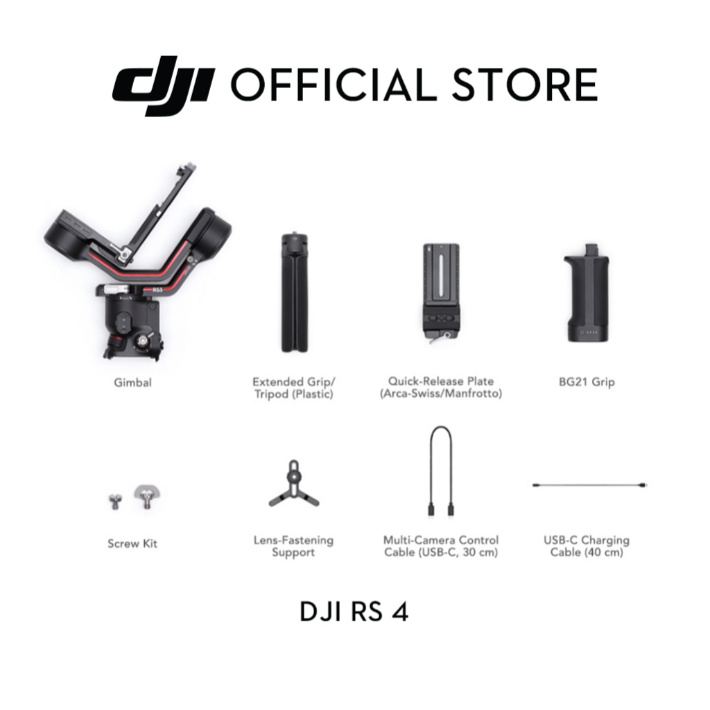 DJI RS 4 - Gimbal Stabilizer | 2nd-Gen Native Vertical Shooting | Joystick Mode | Shopee Philippines