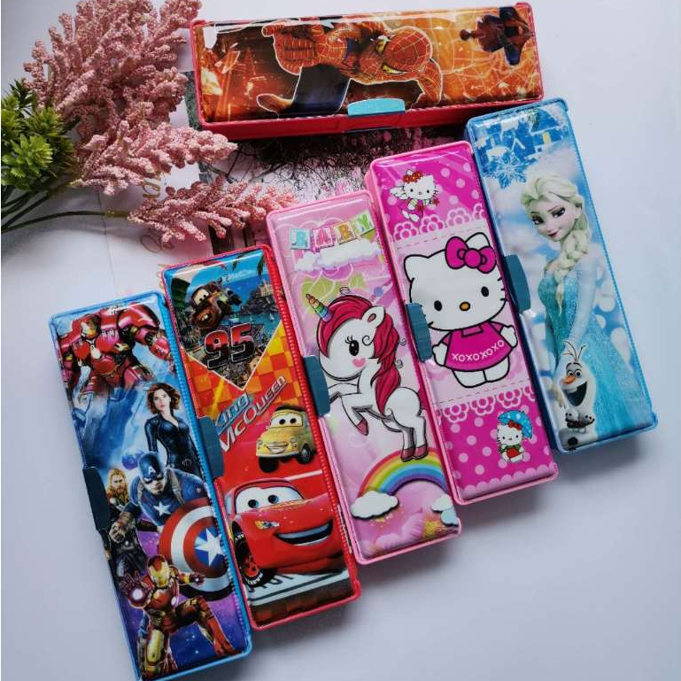WJH-01 6970 Pencil Case Thin Box For Kids Character Design | Shopee ...