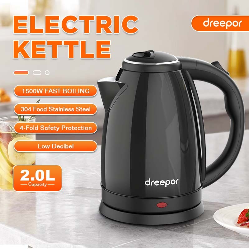 Dreepor 2L/2.2L Capacity Electric Kettle Easy and Convenient Electric ...