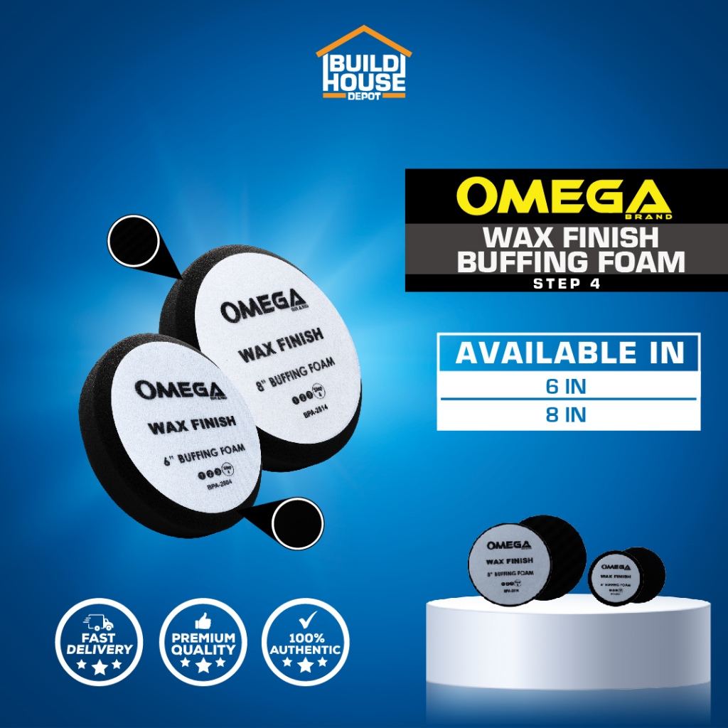 OMEGA Wax Finish Buffing Foam Pad - 6" | 8" | Shopee Philippines