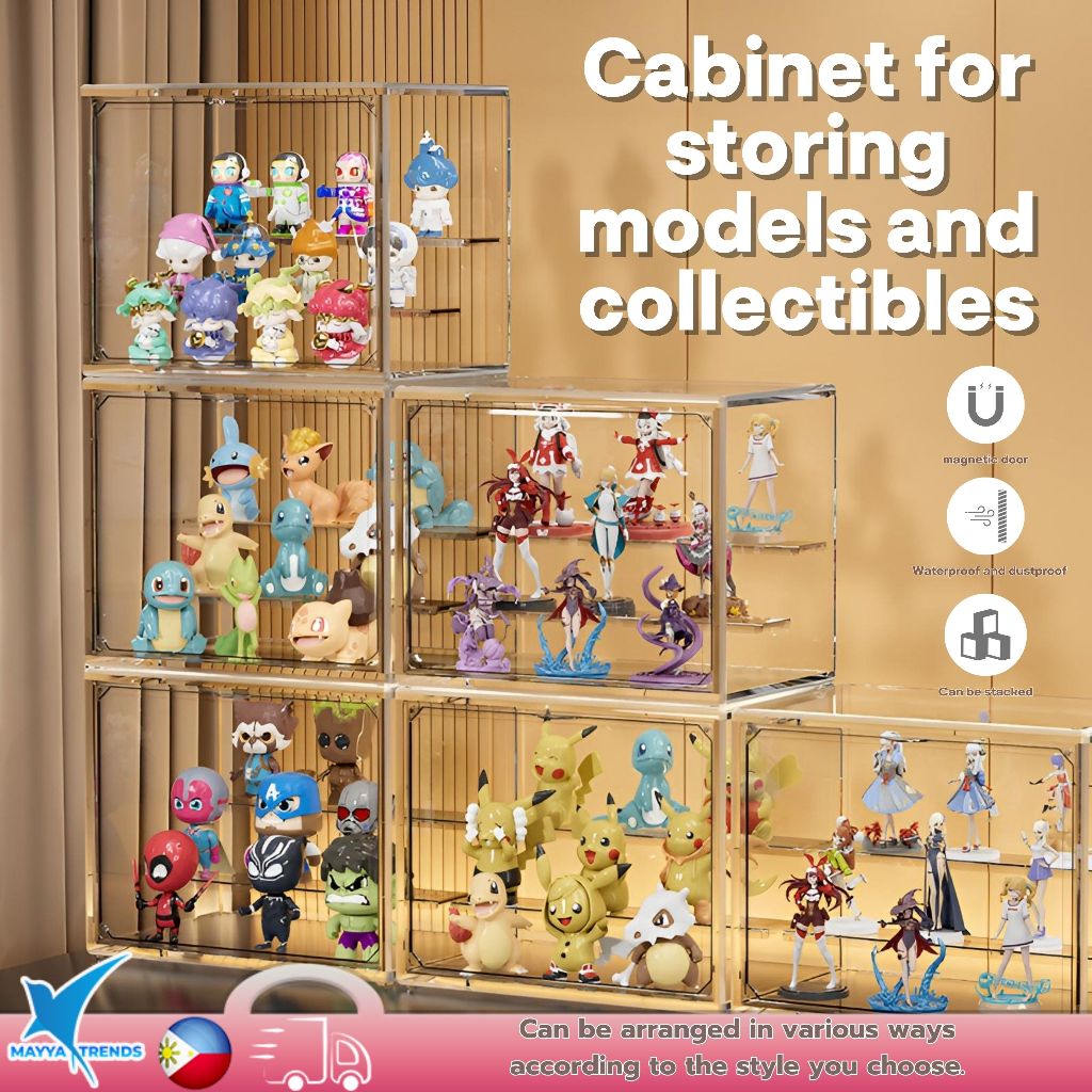 Popmart Storage Organizer Acrylic Transparent Display Case Toy ...