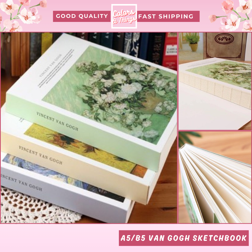 A5/B5 Van Gogh Blank Sketchbook Premium for Drawing & Painting Paper ...