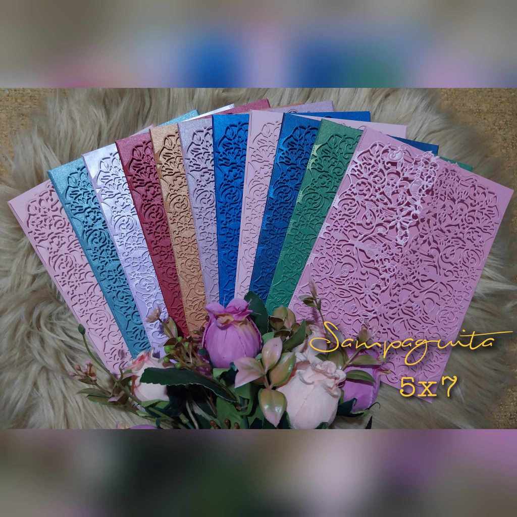 JFI 5R SAMPAGUITA 5X7 INCHES INVITATION COVER | Shopee Philippines