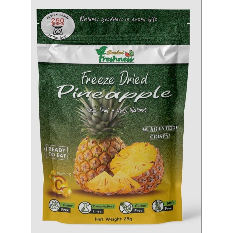 Freeze Dried Pineapple - Sealed Freshness (Latest Product) | Shopee ...