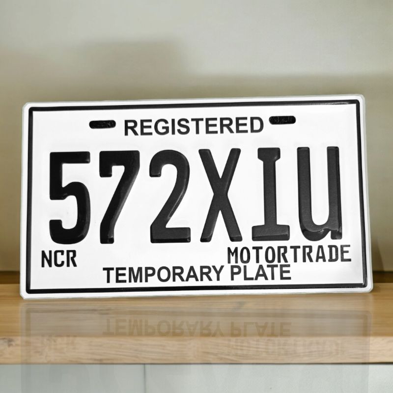 TEMPORARY PLATE FOR MOTORCYCLE | LTO NEW SIZE STANDARD DESIGN | Shopee ...