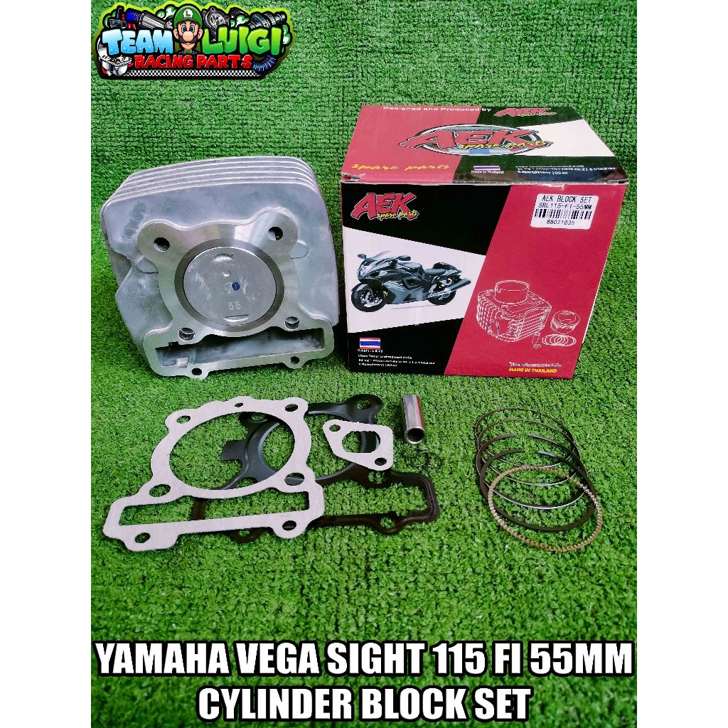 AEK YAMAHA VEGA SIGHT 115 FI 55MM CYLINDER BLOCK SET | Shopee Philippines
