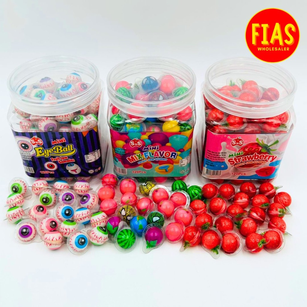 120 pcs Mini Fruit Jam Gummy Balls | Shopee Philippines
