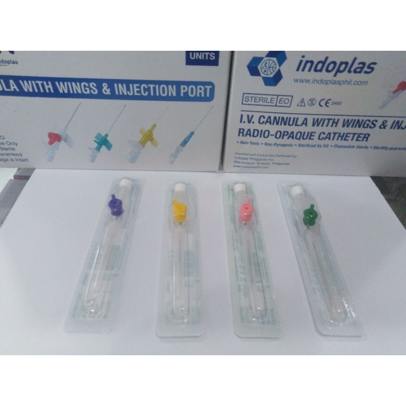 INDOPLAS, IV CANNULA G18,G20,G24,26 (per piece) | Shopee Philippines