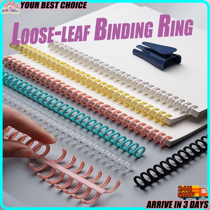 30 Hole Loose-Leaf Plastic Binding Ring DIY Notebook Binding Spiral ...