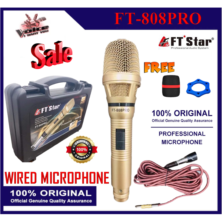 100% Original FT Star FT-808PRO Model Heavy Duty 10M Wire Microphone ...