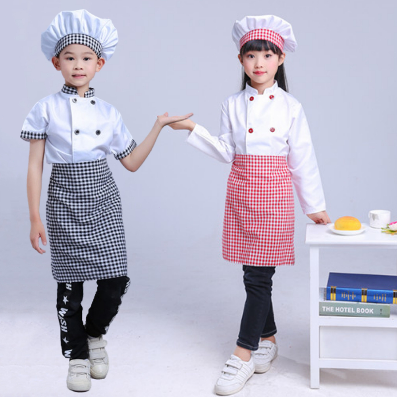 3pcs Chef Uniform for Kids Chef Costume Set Career Guidance Restaurant ...