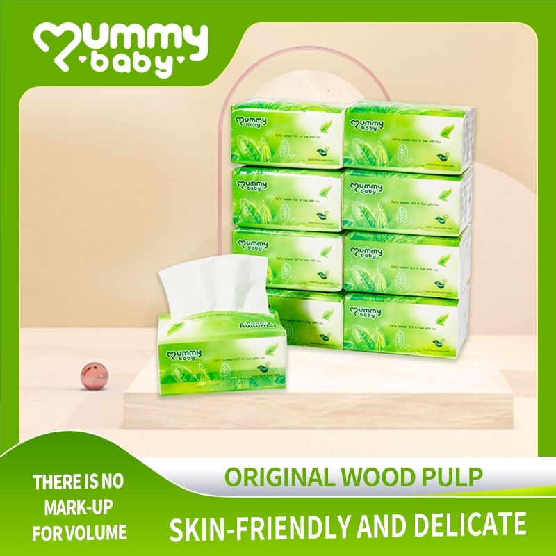 Organic green Tea eco-friendly facial tissue 4 strands 10 packs of ...