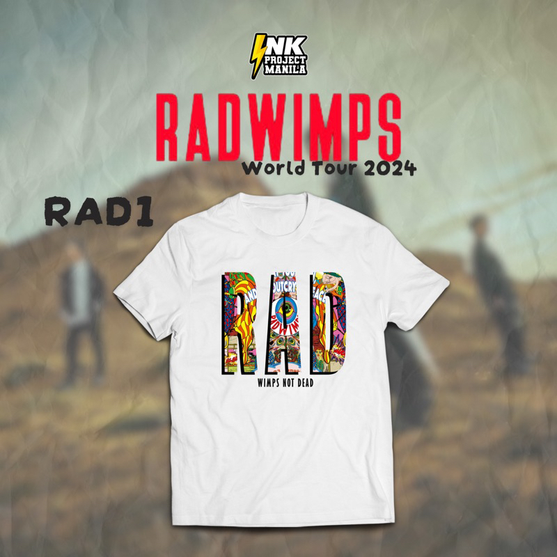 RADWIMPS WORLD TOUR 2024 T-SHIRT Merch By Ink Project MNL | Shopee ...