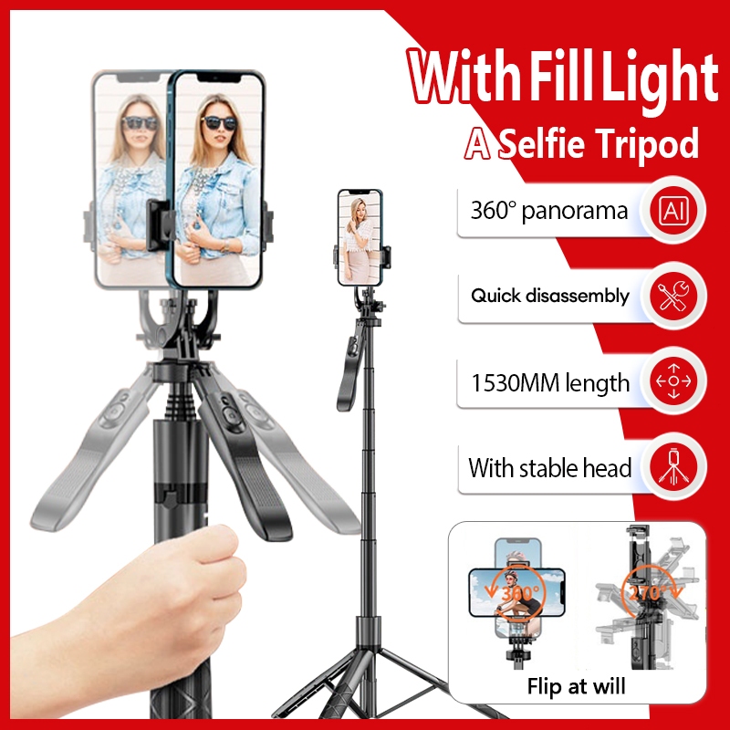 BOBO L16 Tripod Bluetooth Selfie Stick Gimbal Stabilizer Camera Tripod ...