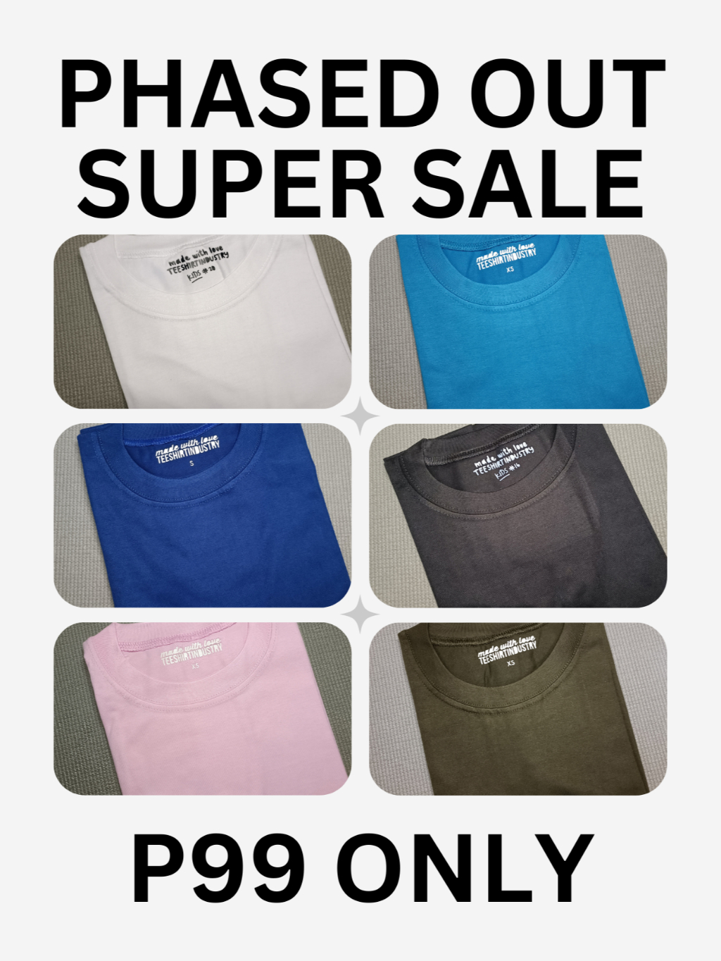 SUPER SALE: Phased out Regular Plain Tee Shirts + OOPSIE tees | Shopee ...