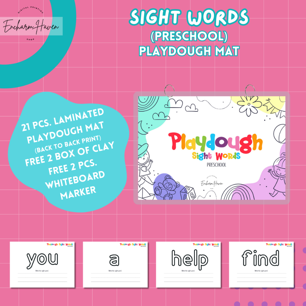 Sight Words Playdough Mat (Preschool) | Shopee Philippines