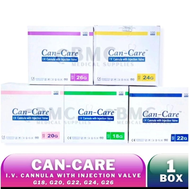 Can-Care INTRAVENOUS I.V Cannula(Sold Per Box) | Shopee Philippines