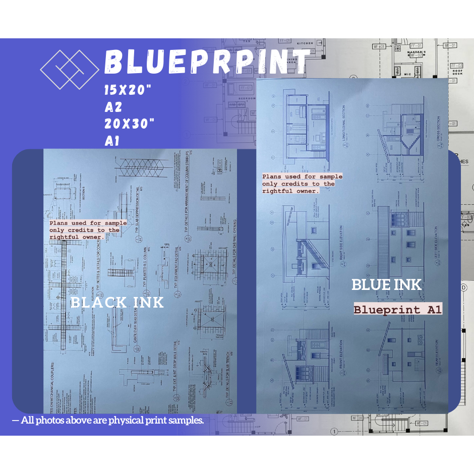 DIGITAL BLUEPRINTING BLUE INK BLUEPRINT FOR FLOOR PLANS AND RENDERED ...