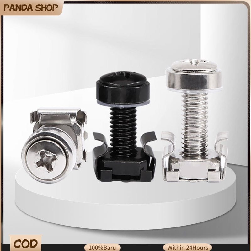 30pcs M6*16mm Rack Mount Cage Nuts Stainless Steel Screwnuts For Server ...