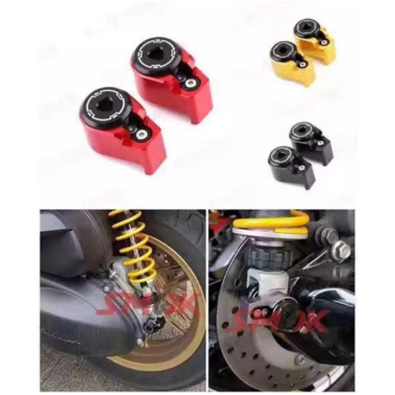 ALUMINUM ALLOY SHOCK NUT ANTI - THEFT COVER *MADE IN THAILAND | Shopee ...