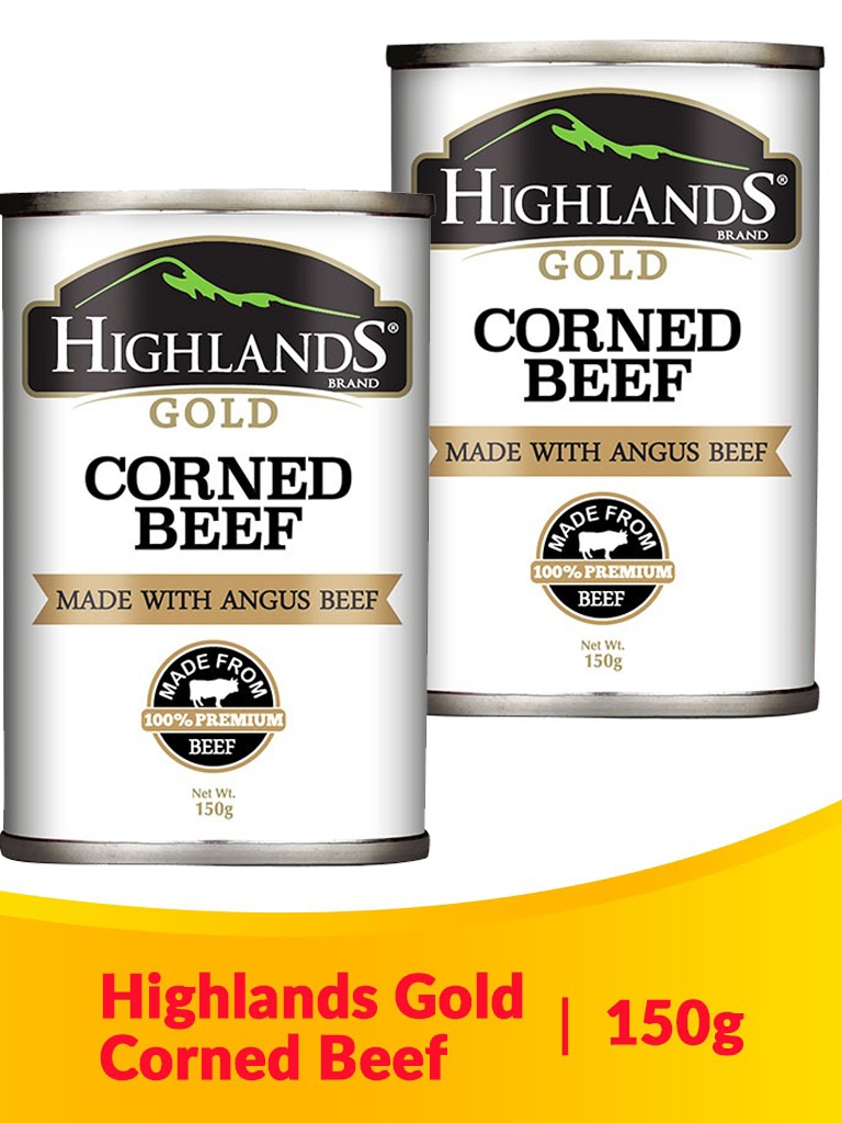 HIGHLANDS Gold Corned Beef 150g - Pack of 2 | Shopee Philippines