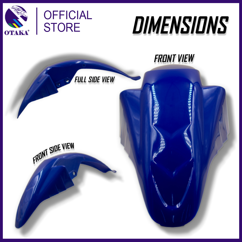 PP FENDER ORDINARY MOTORCYCLE OTAKA BLUE/BLACK/RED | Shopee Philippines