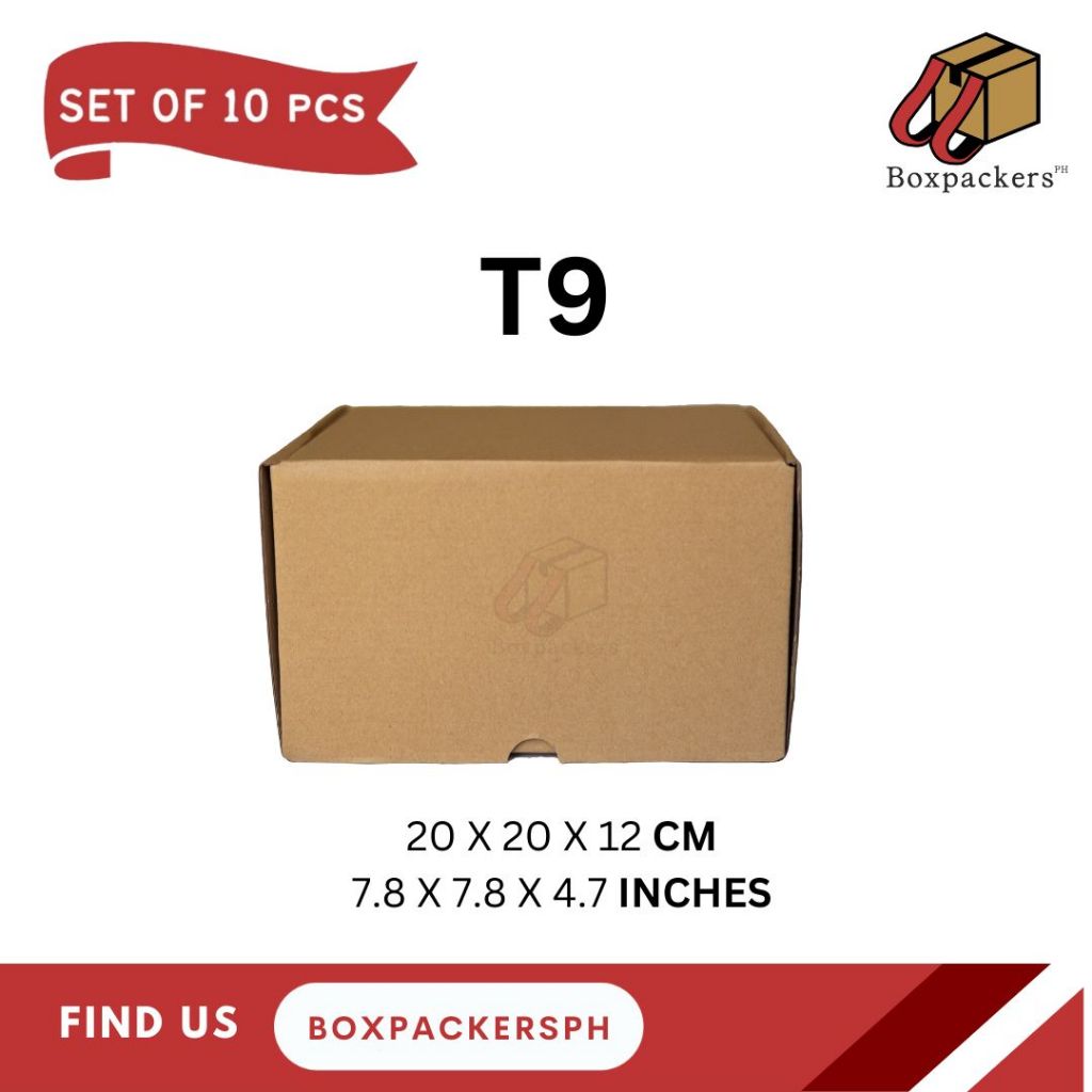 Mailer Box Corrugated Box Carton Karton Shipping Box BOXPACKERS PH SET OF 10 T9 20 X 20 X 12 CM ...